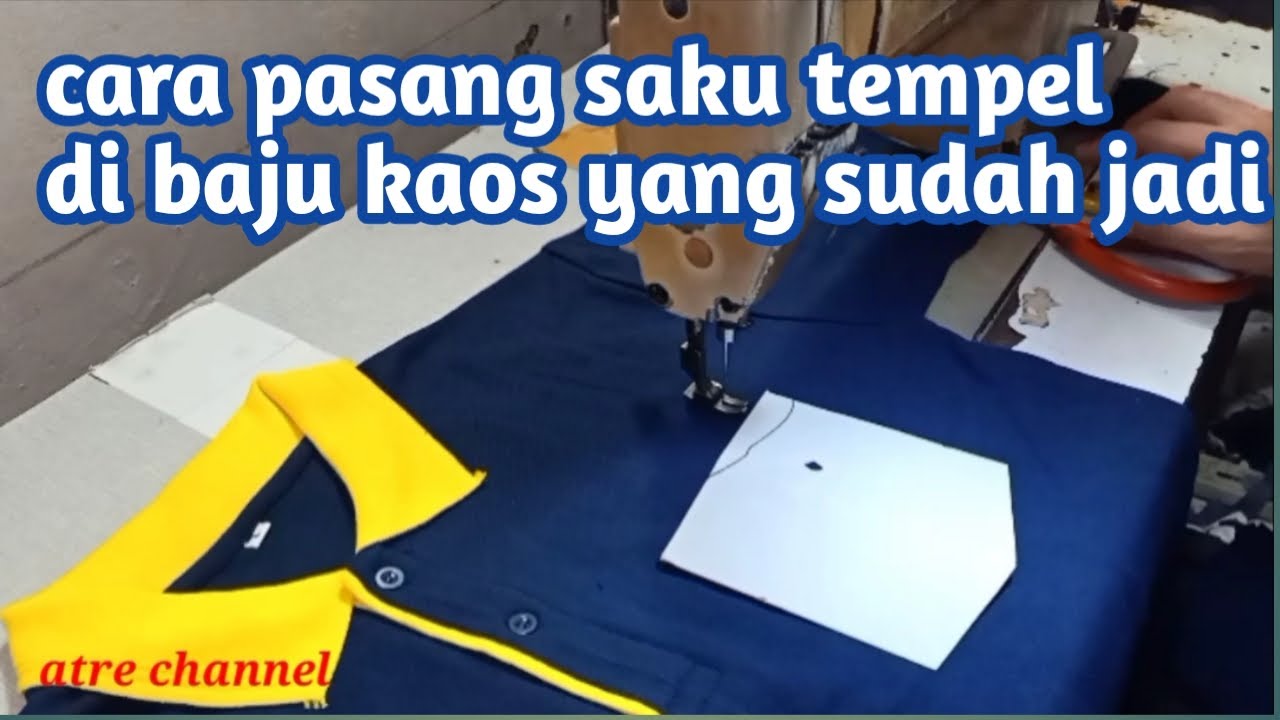Ini solusinya !? Cara pasang saku tempel || di baju kaos WANGKI yang ...