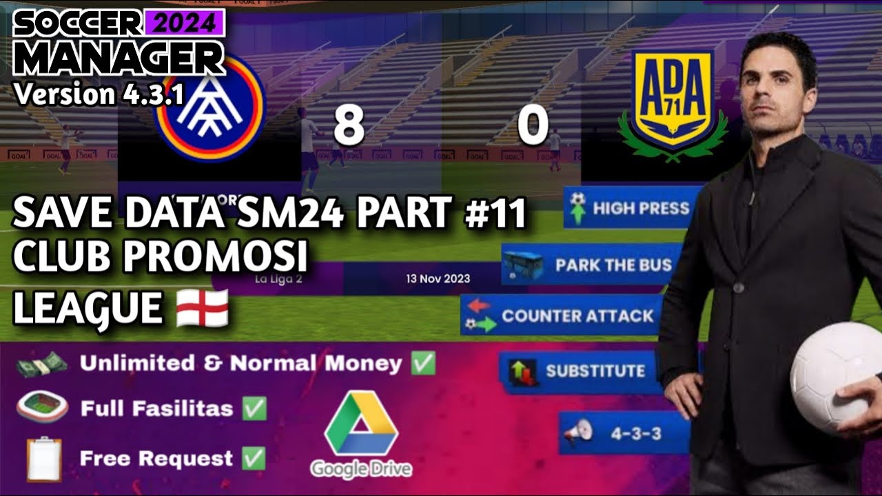 Save Data Soccer Manager 2024 Full Fasilitas Part 11 - YouTube