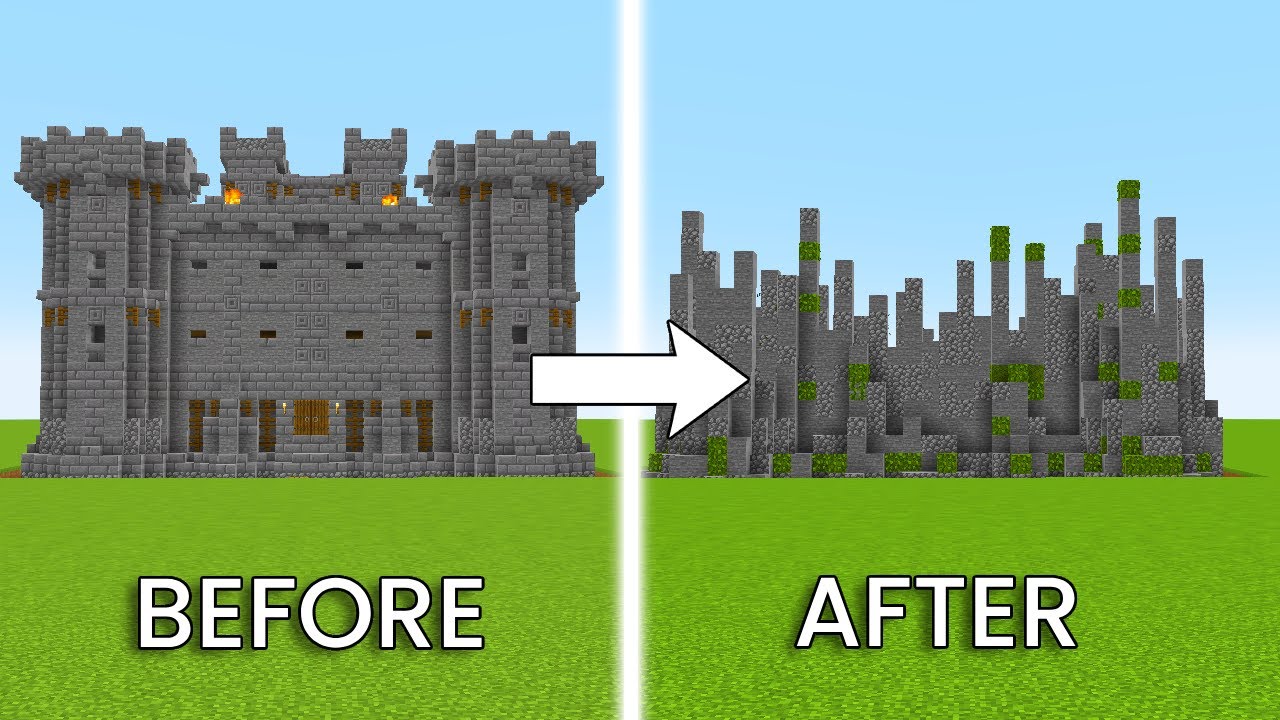 The EASIEST Way to Build Ruins in Minecraft - YouTube