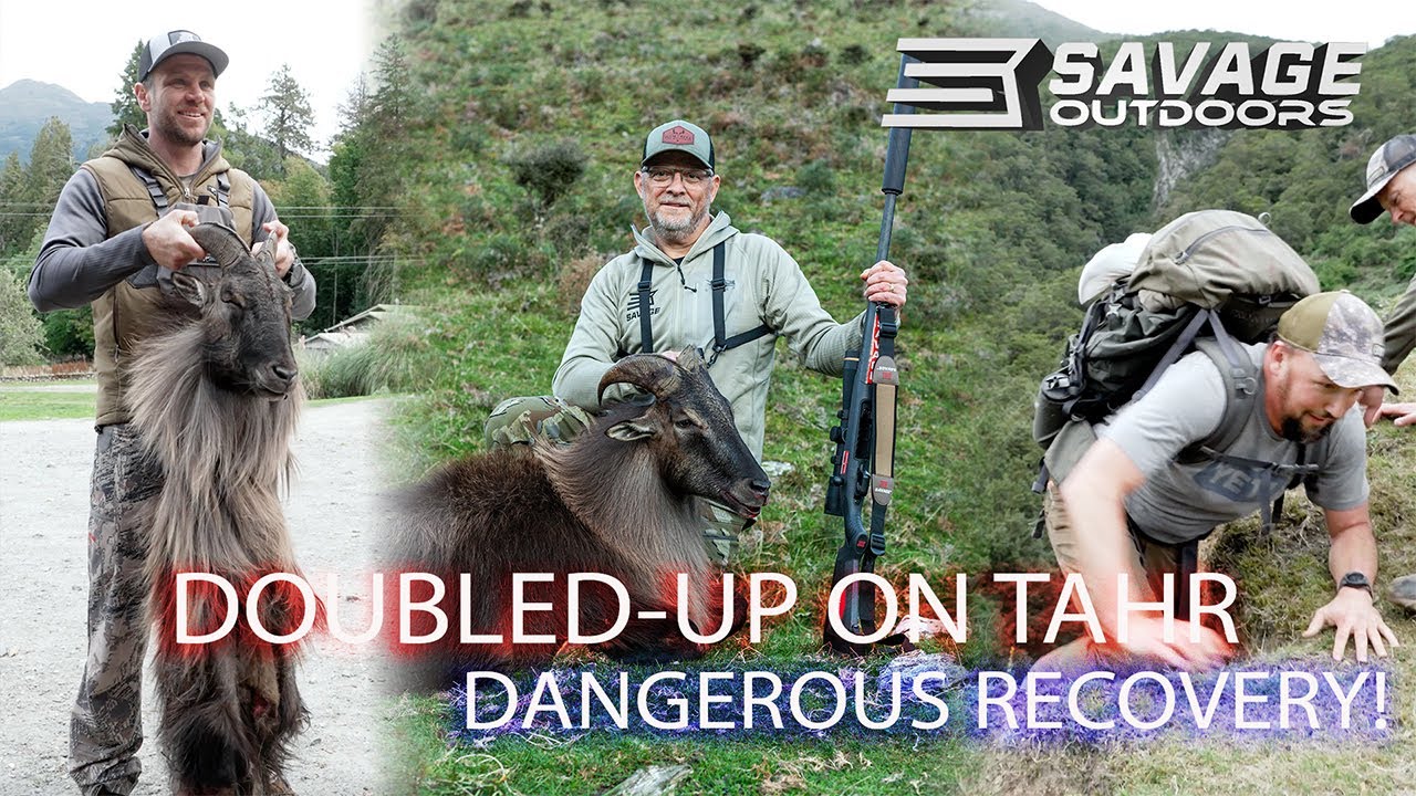 Doubled-Up on Tahr!! DANGEROUS RECOVERY IN STEEP TERRAIN! - YouTube