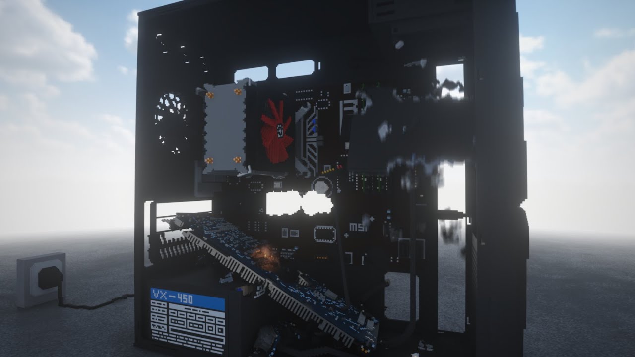 I'm just trying to blow up the pc in a teardown (at the end of a big ...