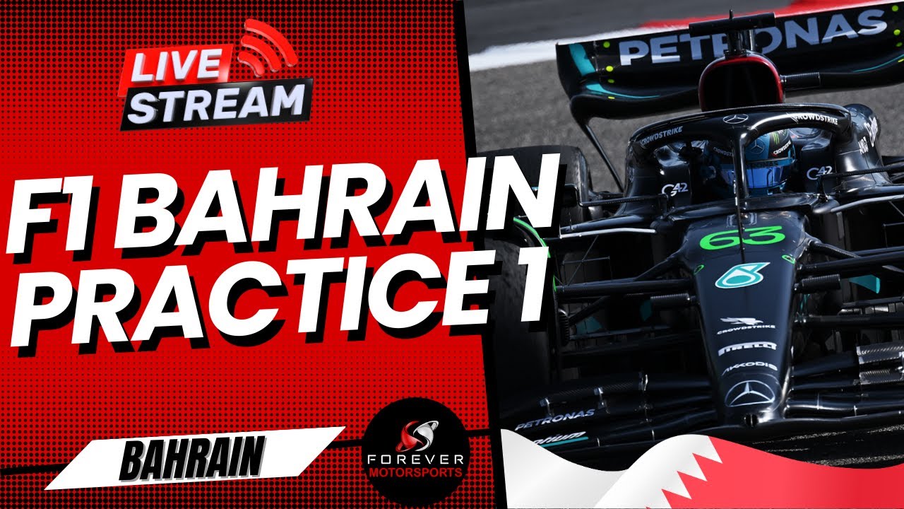 F1 Bahrain Practice 1 2023 | Featuring F2 & F3 Practice | Formula 1 ...