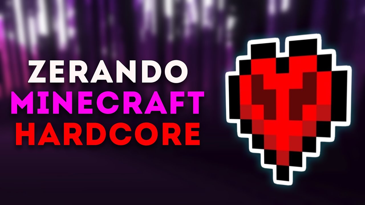 ZERANDO MINECRAFT NO HARDCORE MAS É MUITO DIFICIL - YouTube