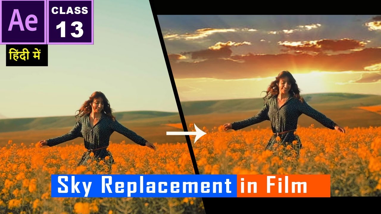 How to change sky in after effects |After Effects Tutorial in Hindi| sky Replace |Class13 ...