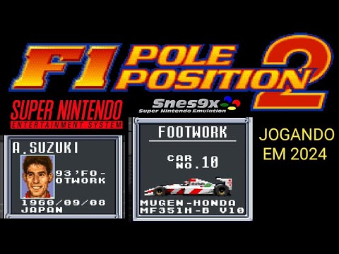 F1 Pole Position 2 (SNES) Footwork - Jogando em 2024 - YouTube