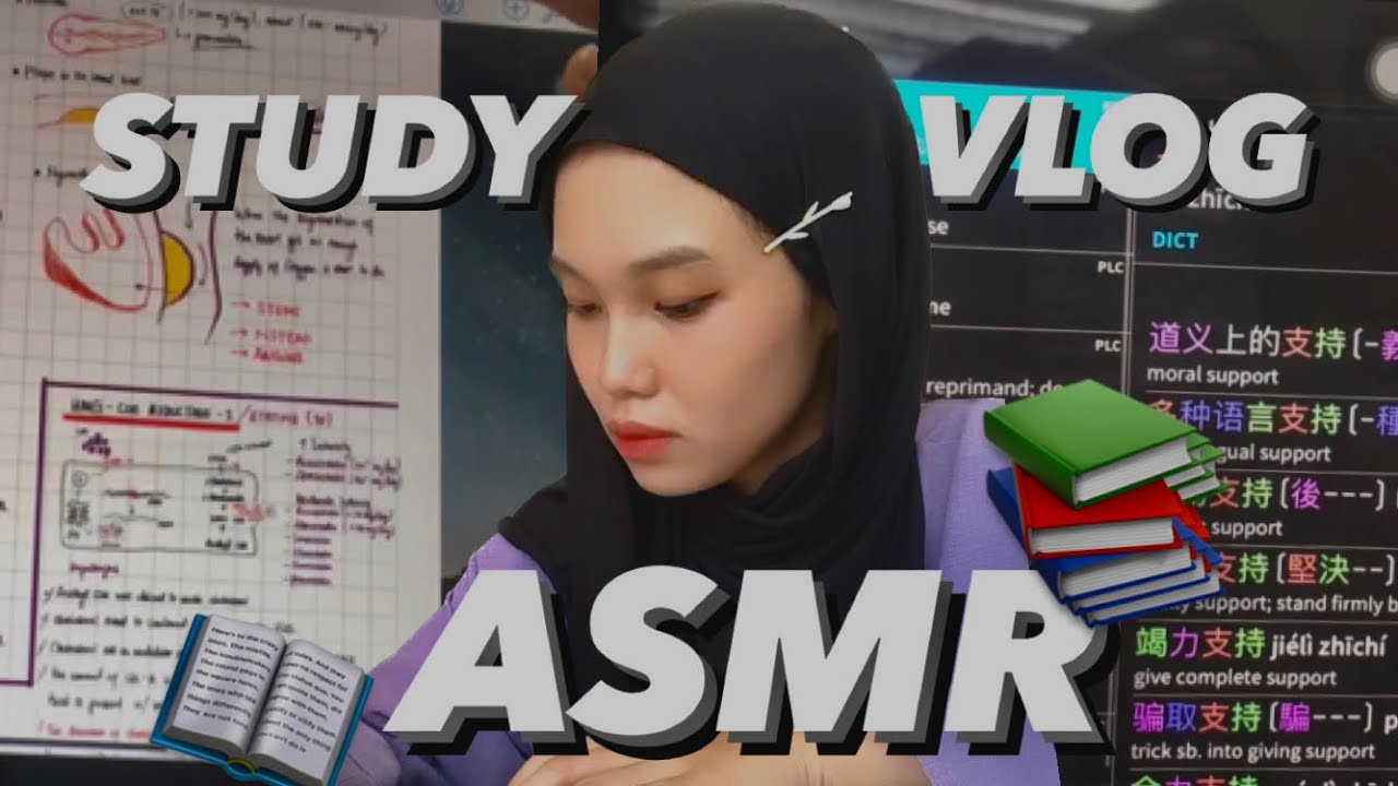 STUDYVLOG | 2days being productive. Learning Medical + Chinese word. - YouTube