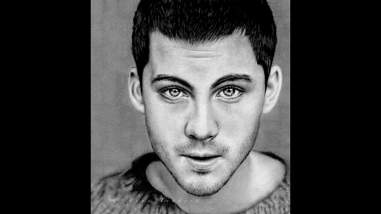 Logan Lerman - Drawing by Anne Teubert - YouTube
