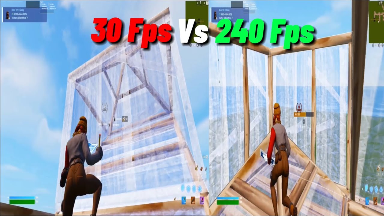 30 Vs 240 Fps (Fortnite) - YouTube