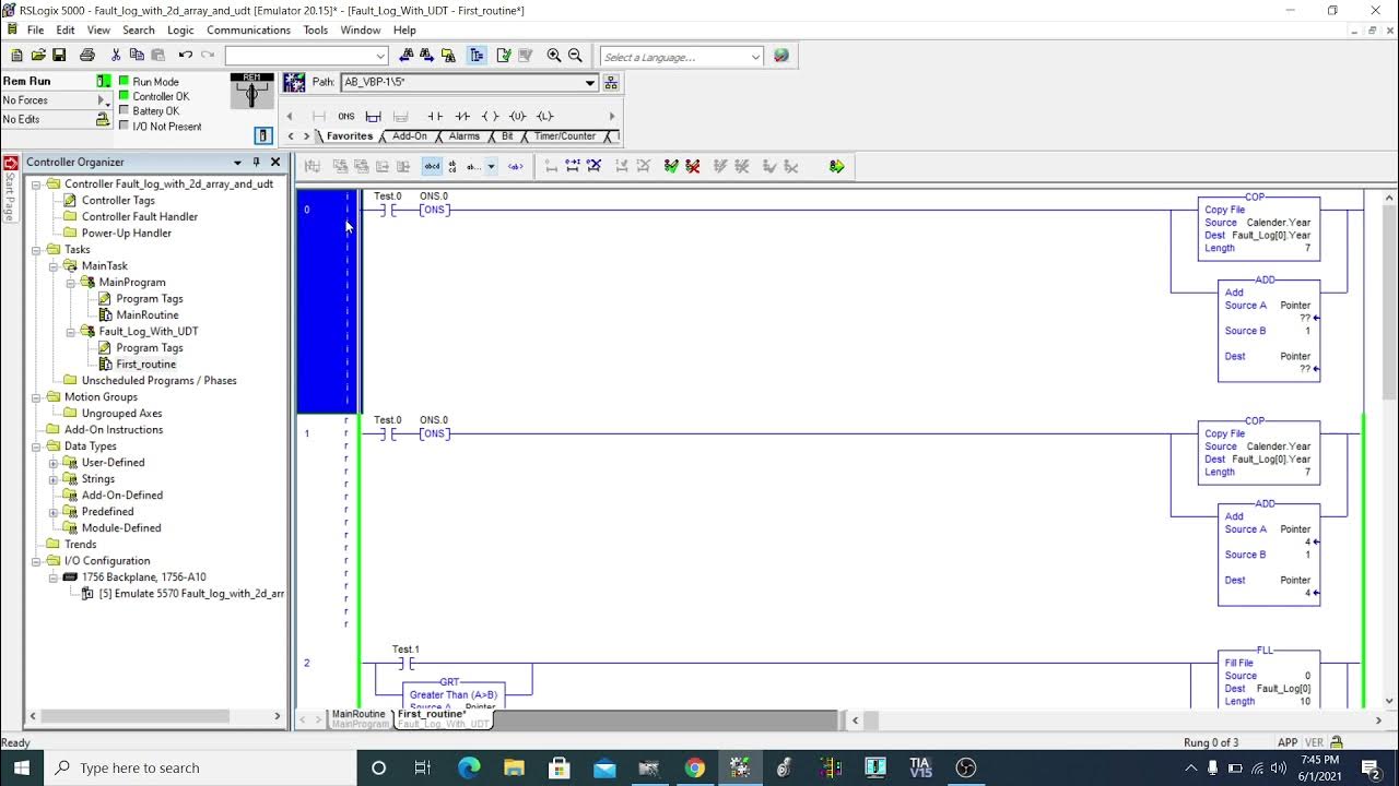 RsLogix 5000 Explain Indirect addressing in array - YouTube