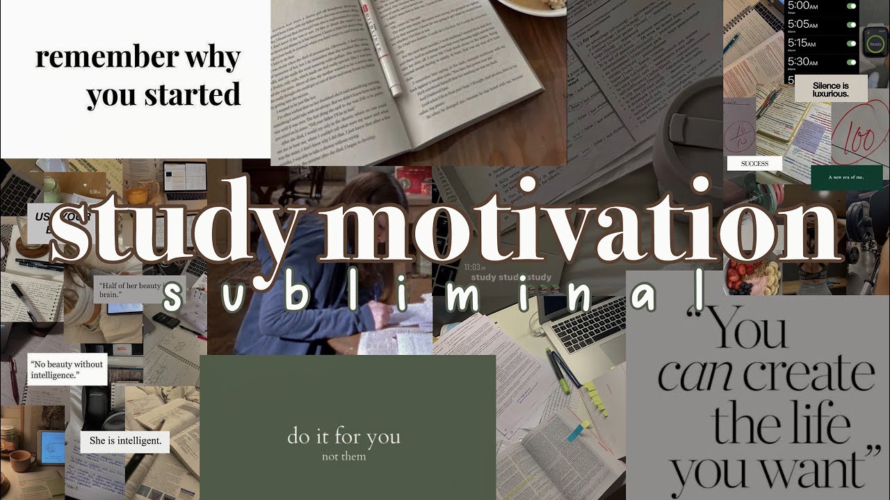 study motivation + good grades - subliminal - YouTube