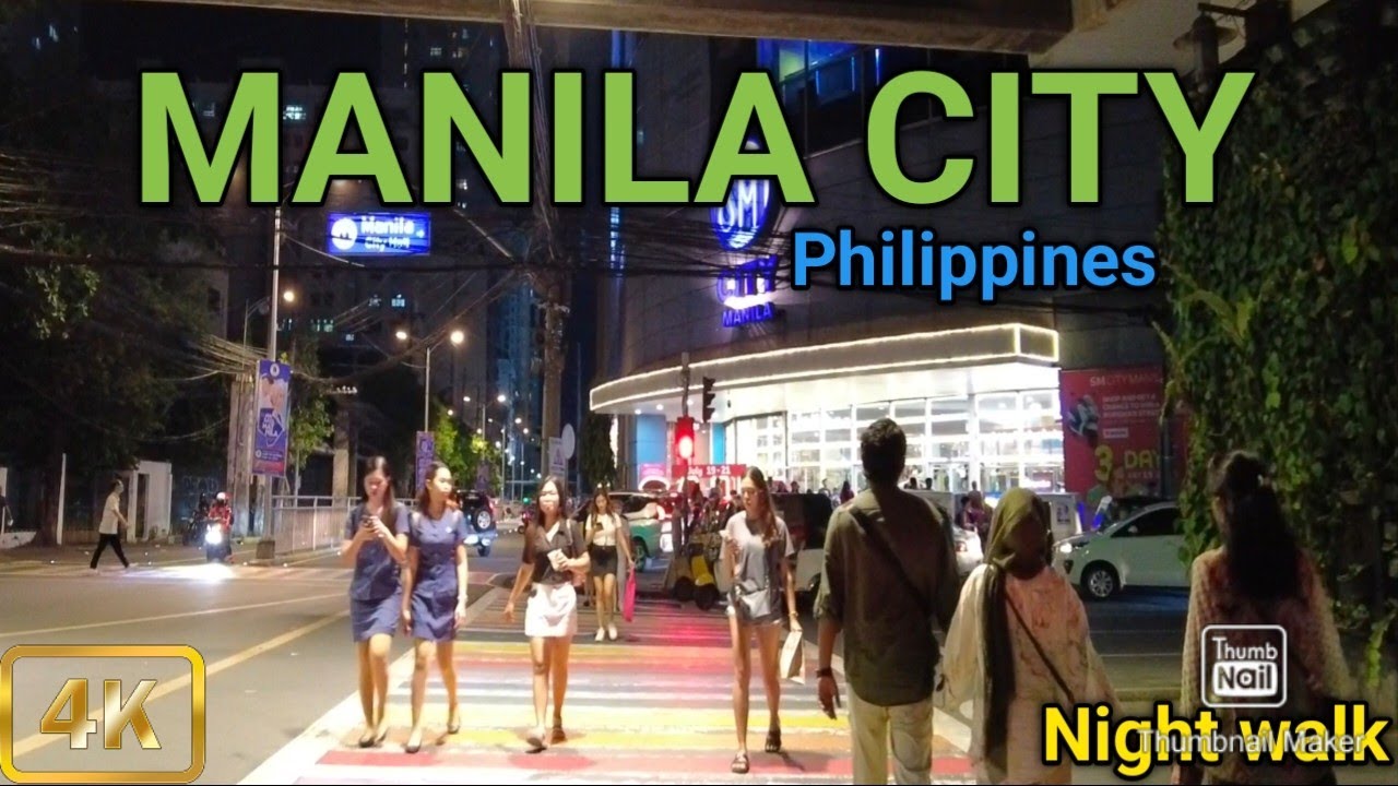 Is Manila City Safe at Night?|Night walk Around Ermita Manila City ...