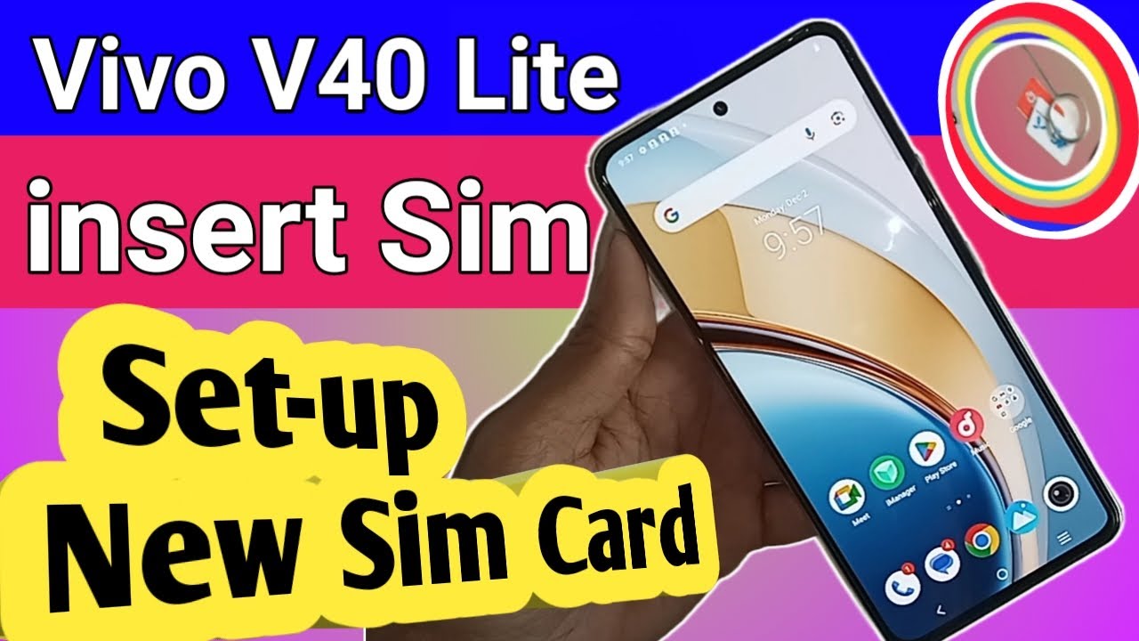 Vivo V40 Lite insert Sim card // Setup new Sim Card - YouTube