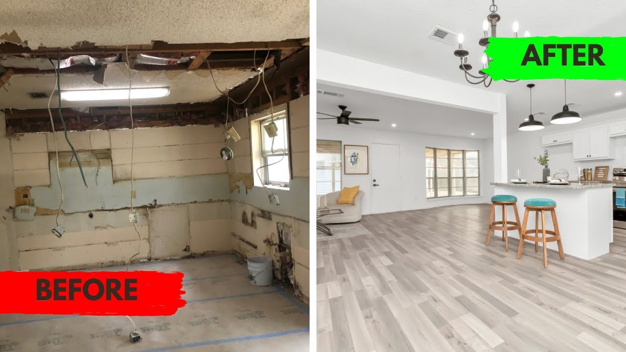 Walkthrough of fully remodeled home! Fixer Upper Before/After on ...