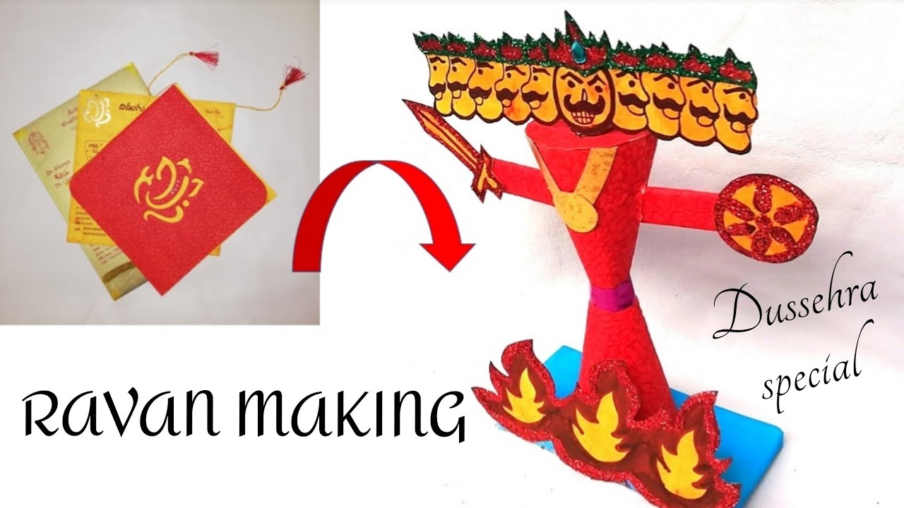 DIY-How To Make Ravan Out Of Paper At Home Easy || Dussehra/Diwali ...