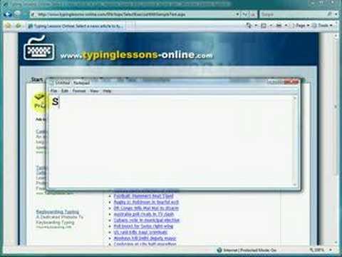 Typing exercises with "Sample Text" - YouTube