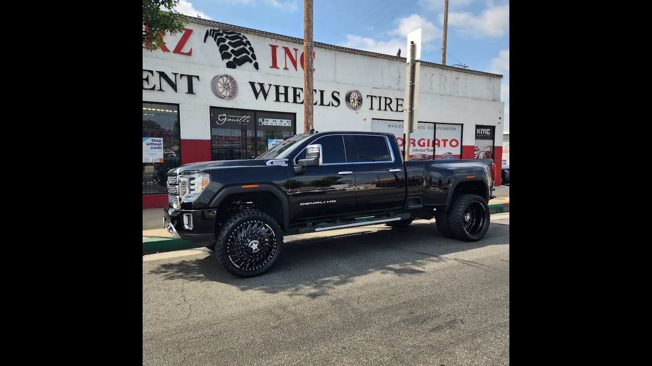 2021 GMC Denali 3500HD Dually on 26" American Force Wheels Cutlass 37 ...