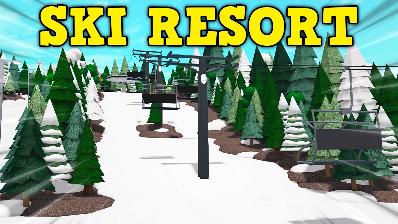 I Built a SKI RESORT In Bloxburg! - YouTube