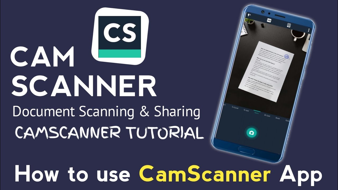 How to use Cam Scanner App | How to use cam scanner app in your mobile ...