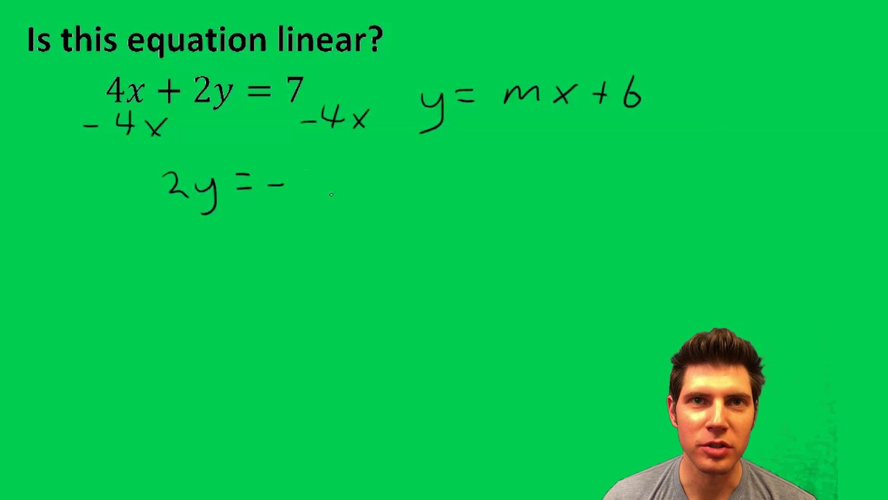 Is this equation linear? - YouTube
