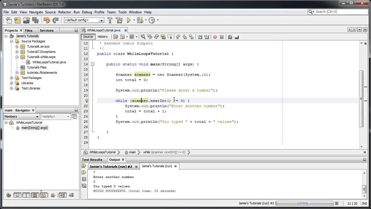 Java Tutorial 8 - Fun with While Loops - YouTube