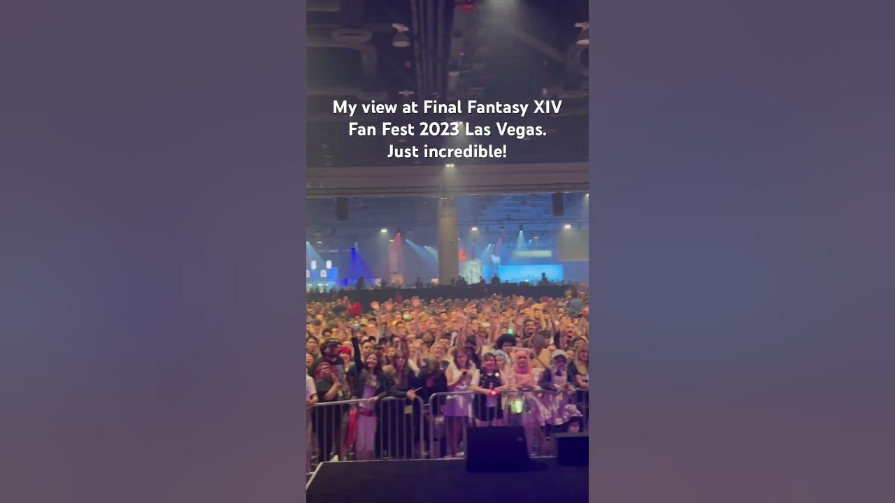 Final Fantasy XIV Fan Fest 2023 Las Vegas view from the stage! - YouTube