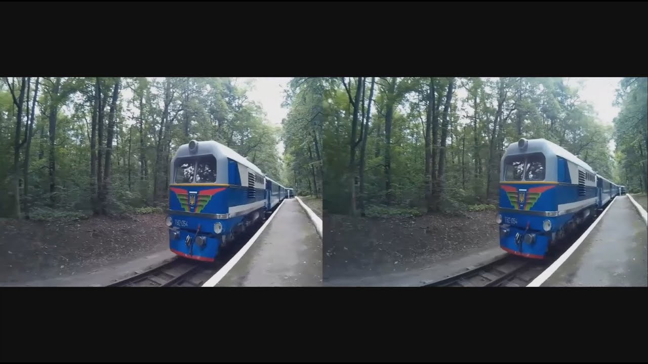 Railway in 3D! 3d vr video ( Google Cardboard ) - YouTube