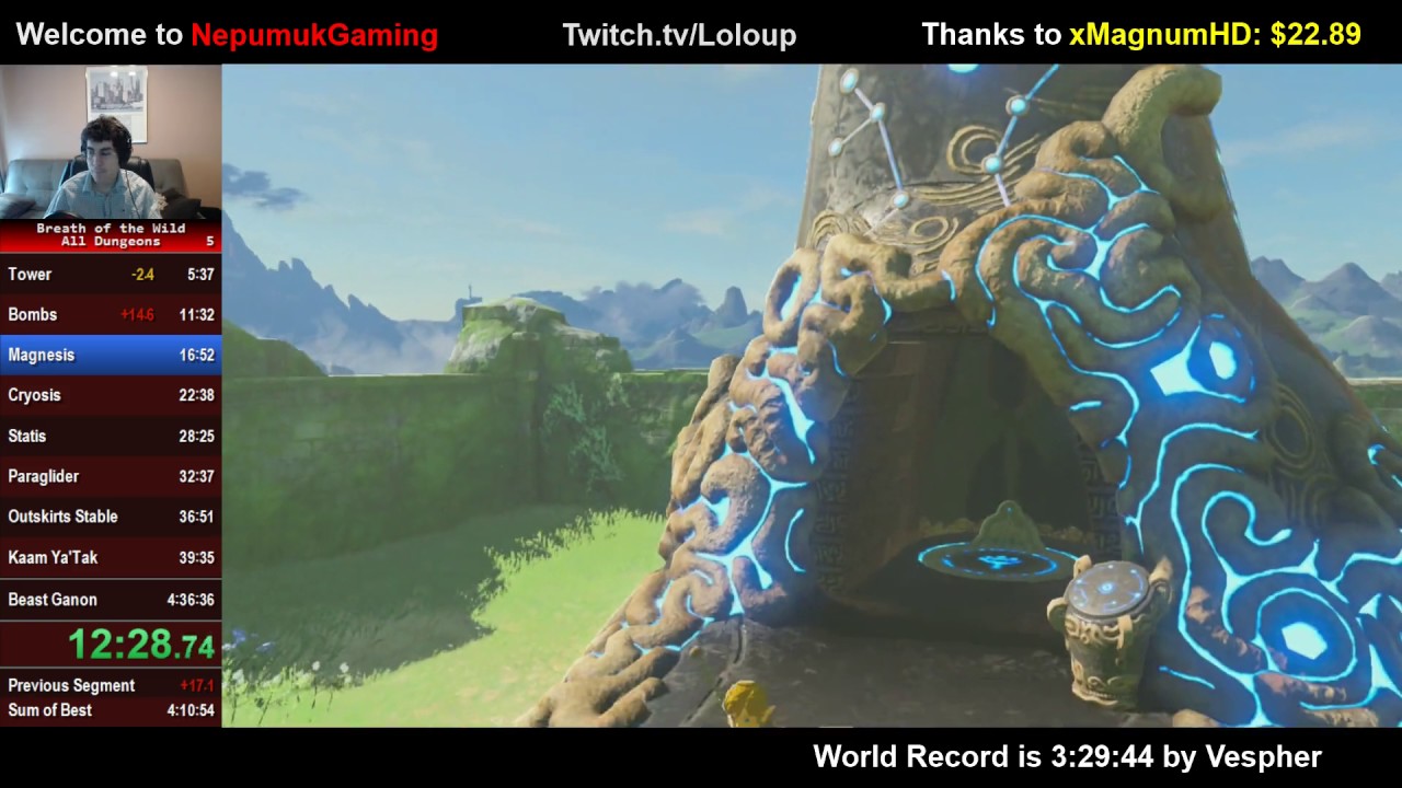 Zelda: BotW - All Dungeons Speedrun (3:27:53) - YouTube