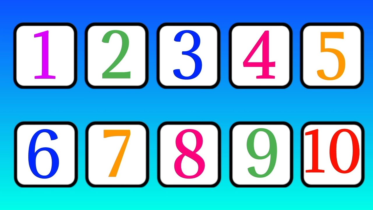 Numbers Counting 1-10 | Ginti | 123456789 - YouTube