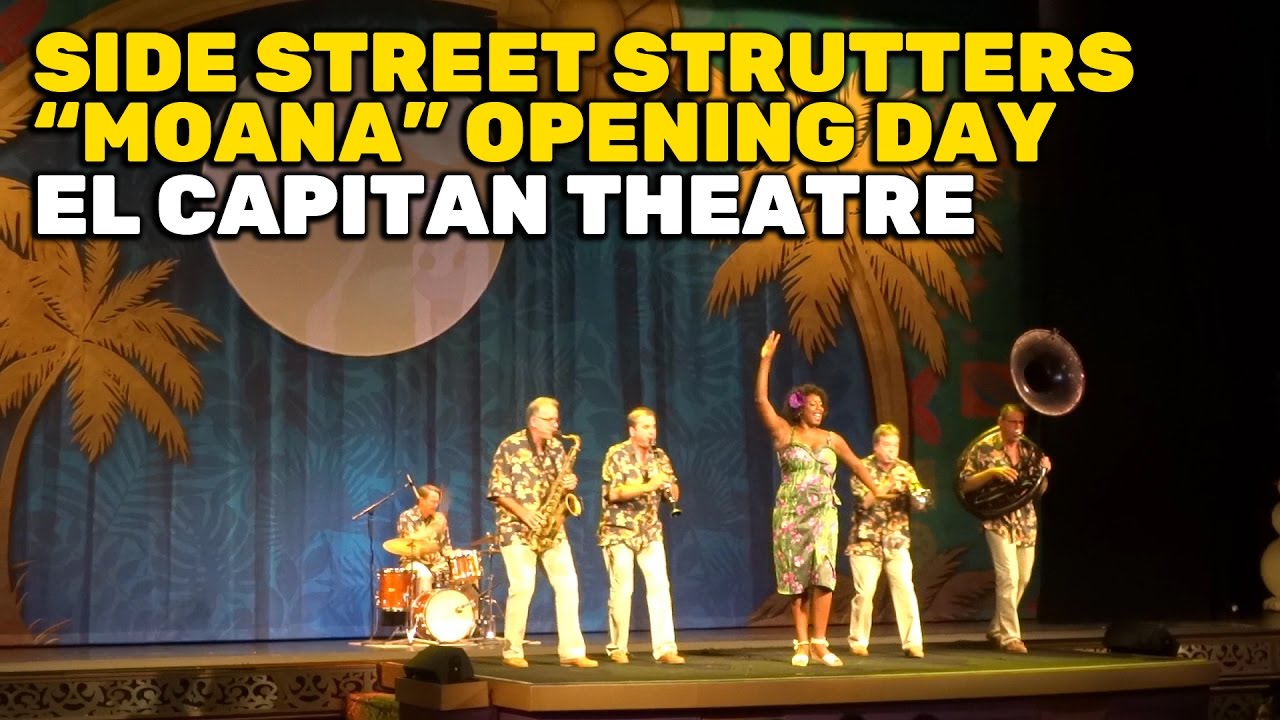 Side Street Strutters tribute to "Moana" directors Ron Clements & John Musker at El Capitan ...