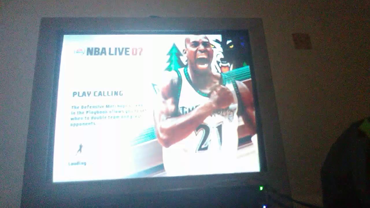 Playing NBA Live 07 PS2 edition - YouTube