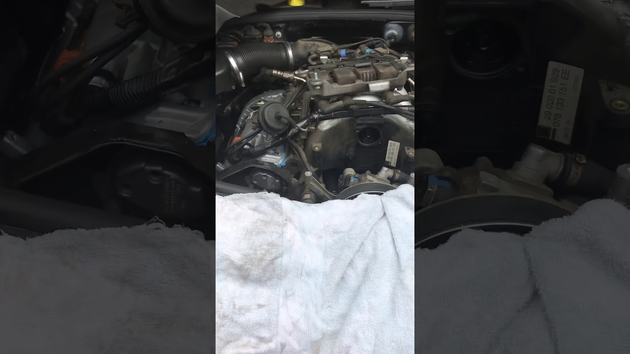 Volkswagen Passat v6 2004 Engine number located - YouTube