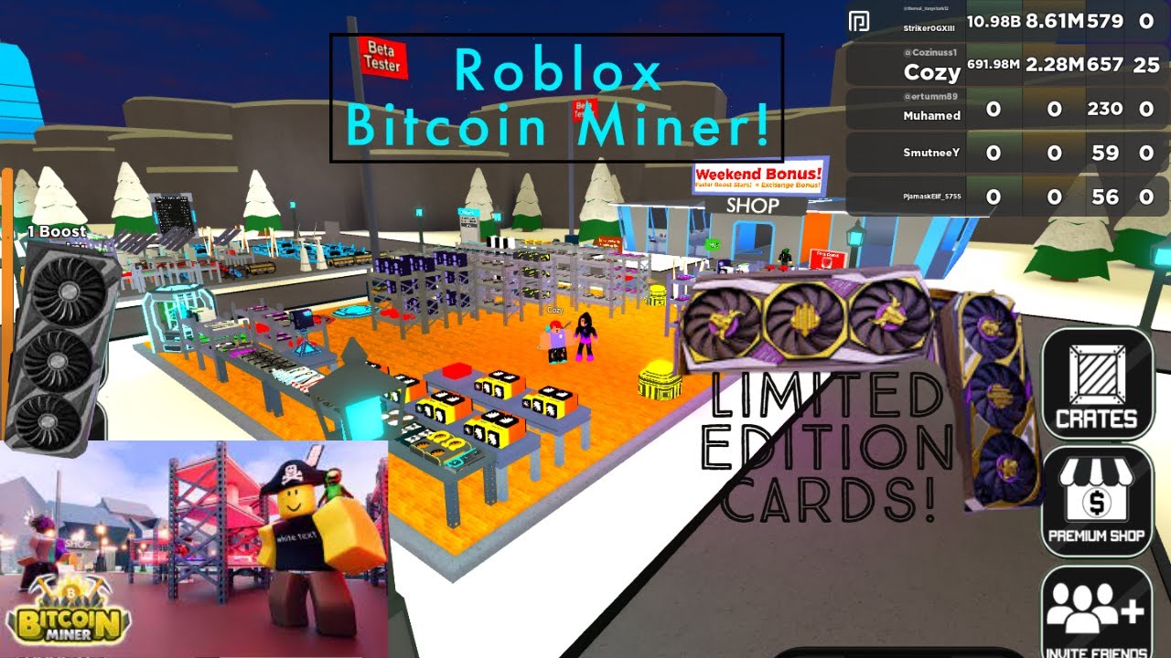 Roblox Bitcoin Miner Tour And Special edition cards!(INCLUDING GIVEAWAY ...