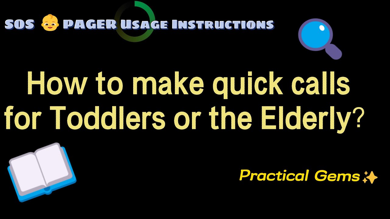 Baby Monitor PAGER Usage Instruction - YouTube