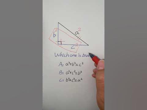 how to do Pythagorean theorem fast | Basic algebra: Pythagorean theorem #pythagoreantheorem # ...