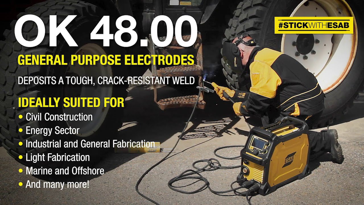 ESAB OK 48.00 Stick Electrodes: The Preferred Choice for Low Hydrogen ...