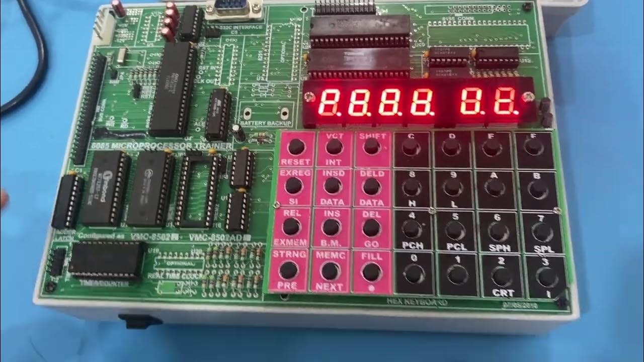 How To Use H Microprocessor Trainer 8085 with Key pad Display LED ...