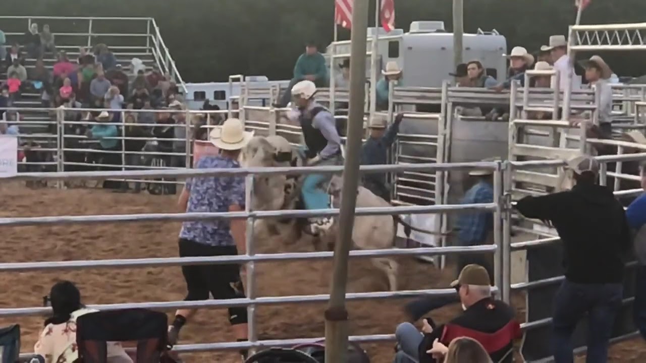 Bull Wins! Rodeo at the Double JJ Ranch - YouTube