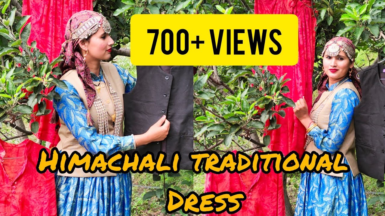 Himachali traditional dress 👗my himachali culture👸 - YouTube
