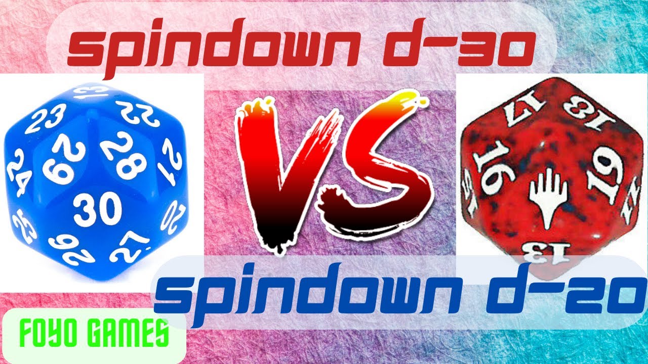Spindown D30 vs D20 Dice TIPS & TRICKS MTG BRAWL Foam Dice Caddy - YouTube