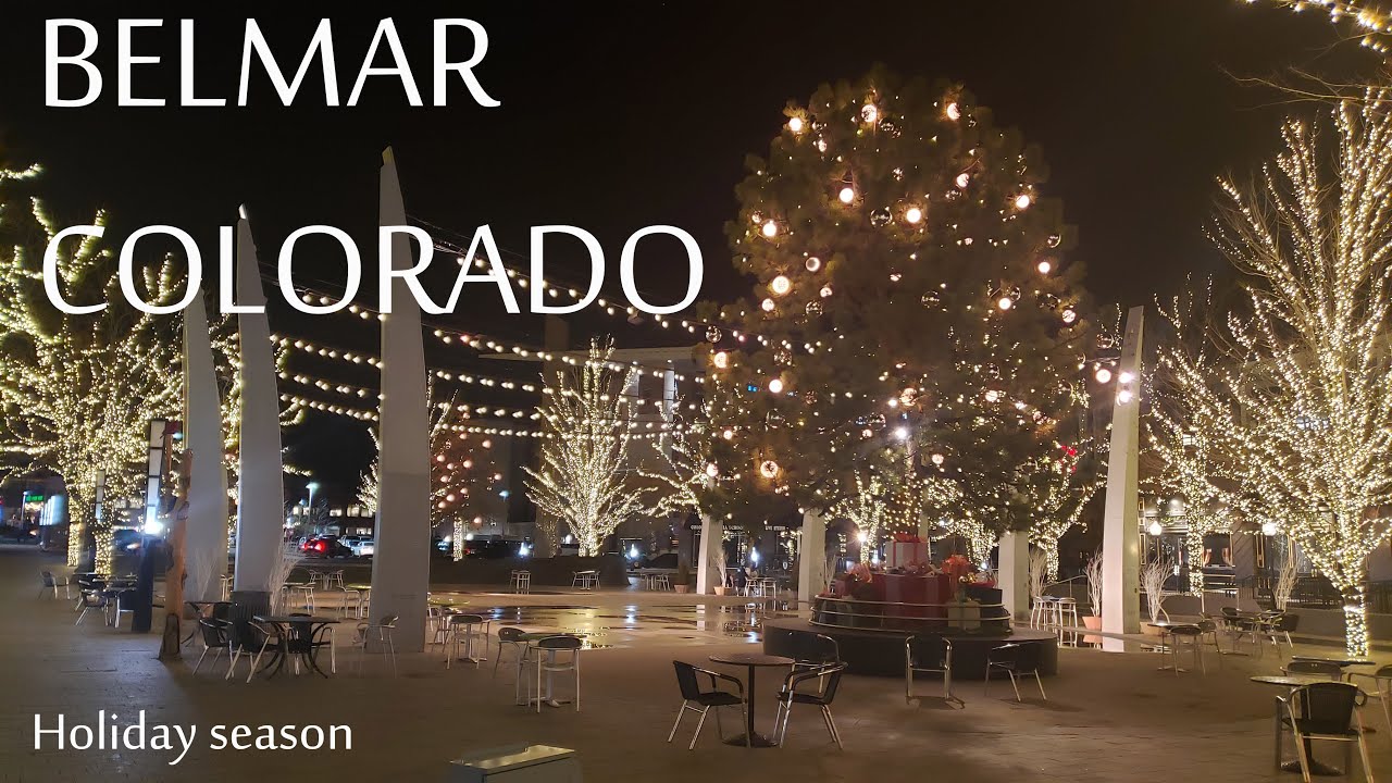 City Walking Experience | Christmas Lights 2020 | Belmar Colorado - YouTube