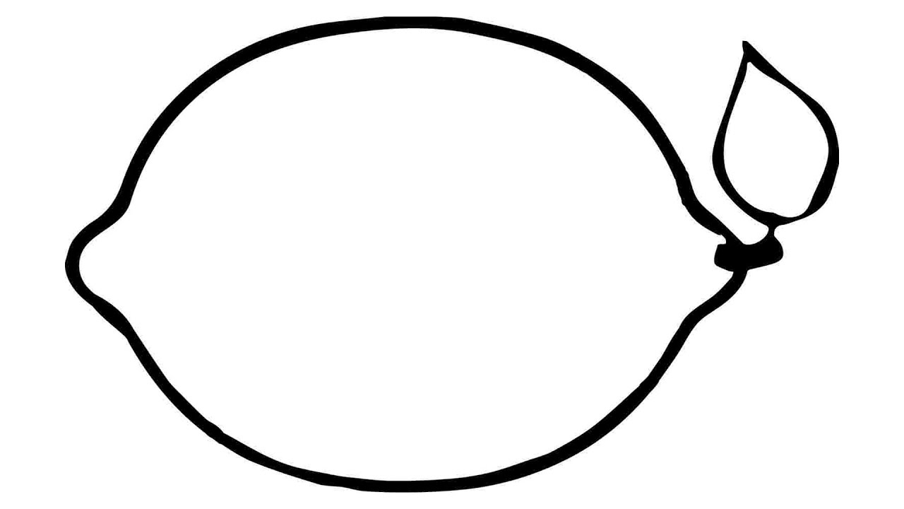 HOW TO DRAW A LEMON EASILY AND QUICKLY LEARN HOW TO DRAW - YouTube