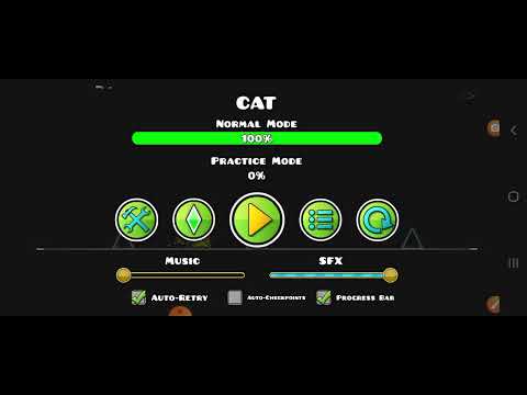 the cat level in geometry dash full - YouTube