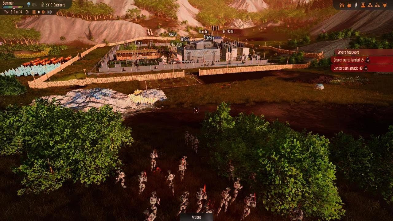 Stranded: Alien Dawn DLC Robot Defense year 5 - YouTube