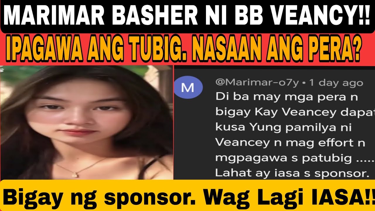 BASHER HINAHANAP ANG PERA NI BB VEANCY BAKIT HINDI MAG PAGAW ANG TUBIG ...
