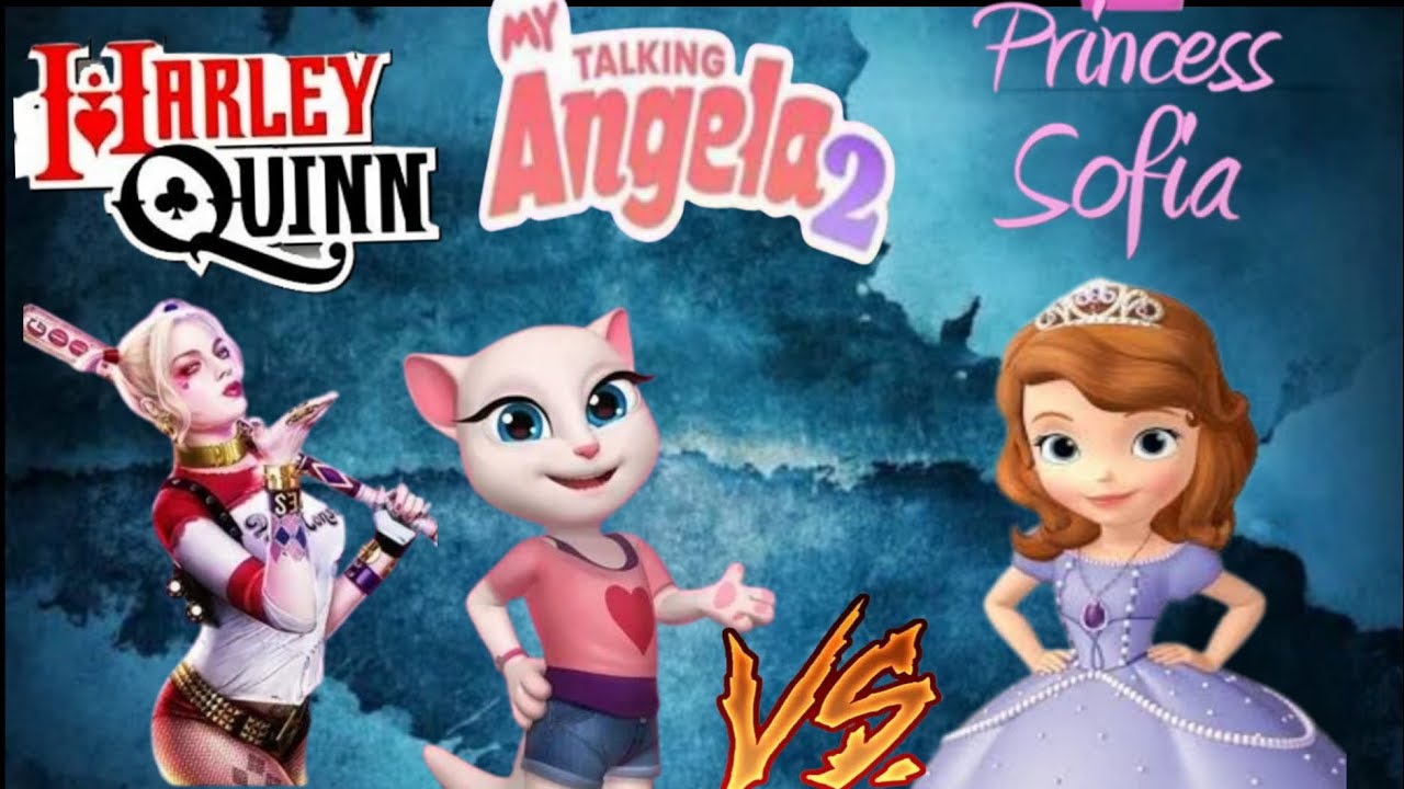 My talking Angela 2 | Harley Quinn VS Princess Sofia | new update ...