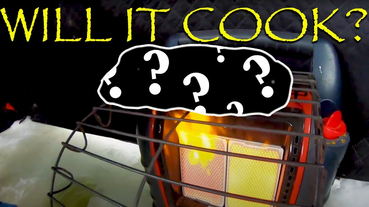 how to cook with a buddy heater - YouTube