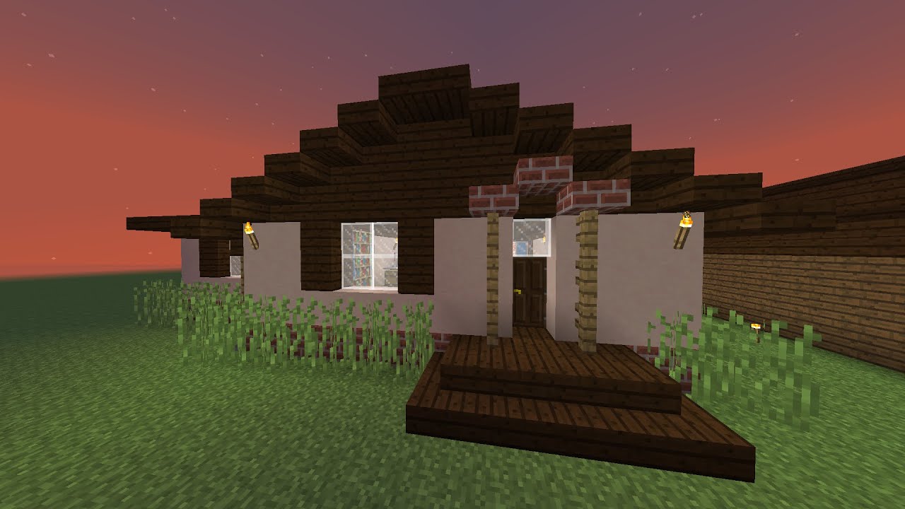 Minecraft Speed Build - Bungalow - YouTube