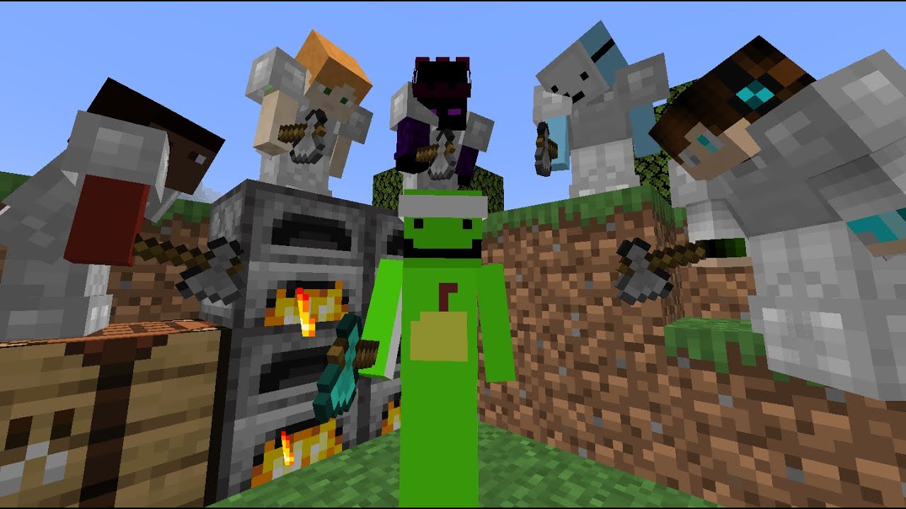 Minecraft Speedrunner VS 5 Random People - YouTube