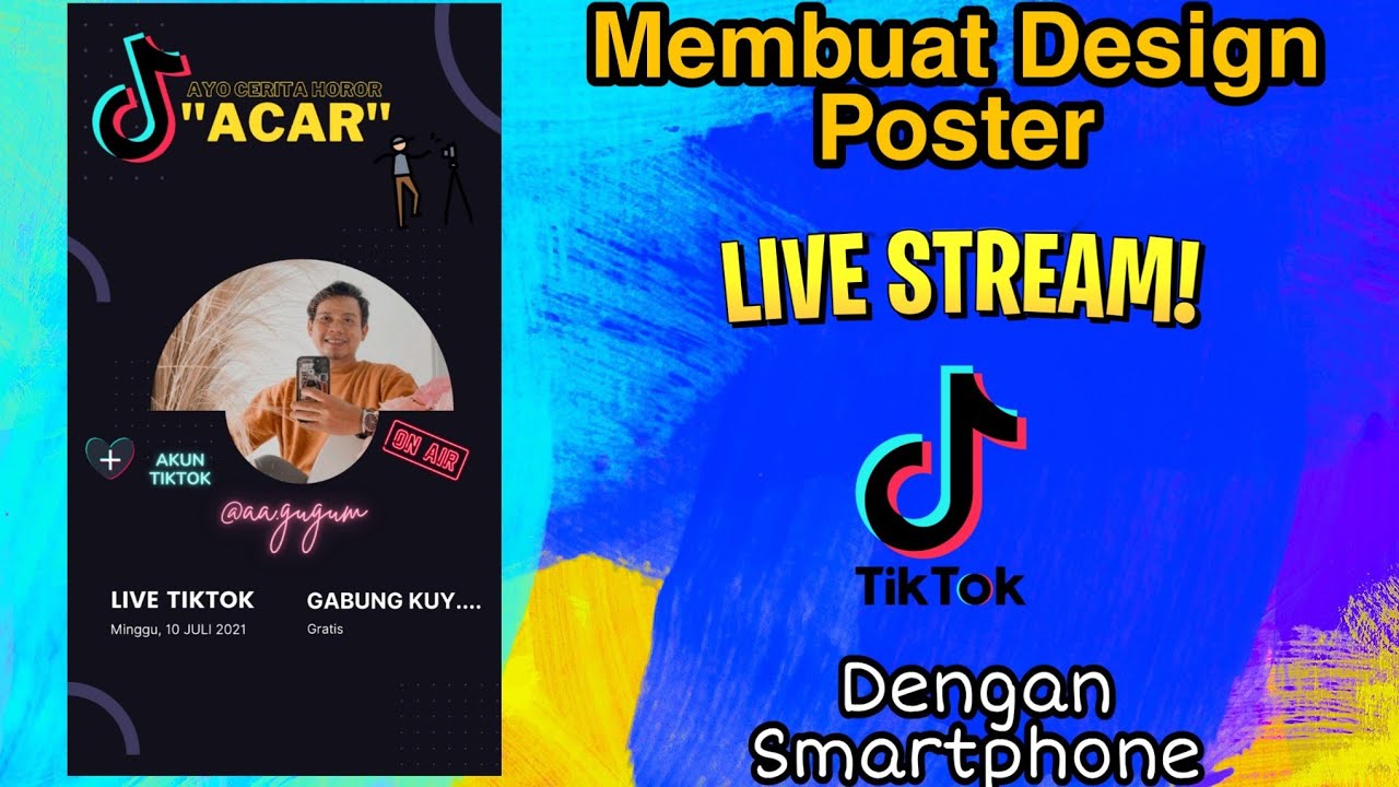Turorial Membuat Design Poster untuk LIVE STREAMING di Canva dengan ...
