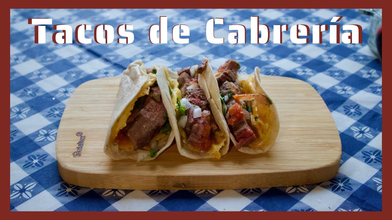 Tacos de cabrería con salsa de chile serrano - YouTube